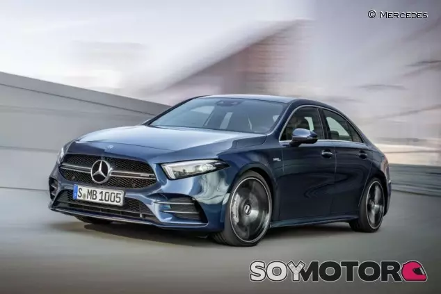 The new Mercedes-AMG A 35 4MATIC Sedan accelerates from 0 to 100 km/h in less than five seconds