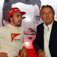 Fernando Alonso และ Luca di Montezemolo ในการแข่งขัน GP ล่าสุดของอิตาลี - LaF1