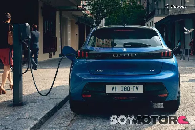 Peugeot 208 na súa variante eléctrica