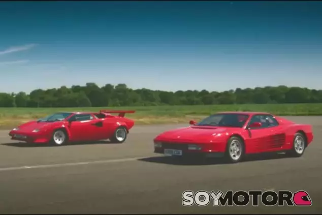 Iyo Ferrari Testarossa uye Lamborghini Countach mbiri dzeanonyanya kuzivikanwa ngano dzemotokari dzenguva dzese.