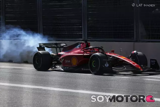 Drochscéal do Leclerc: inneall Baku agus turbo, KO