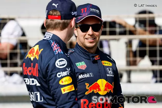 Mae Pérez yn chwalu mythau am Verstappen: