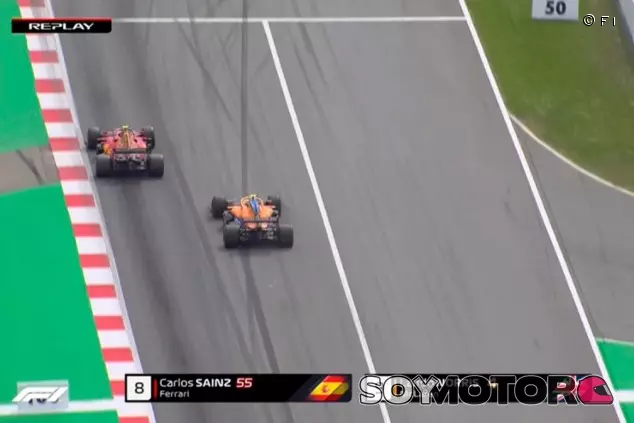 Norris e la difesa contro Sainz: