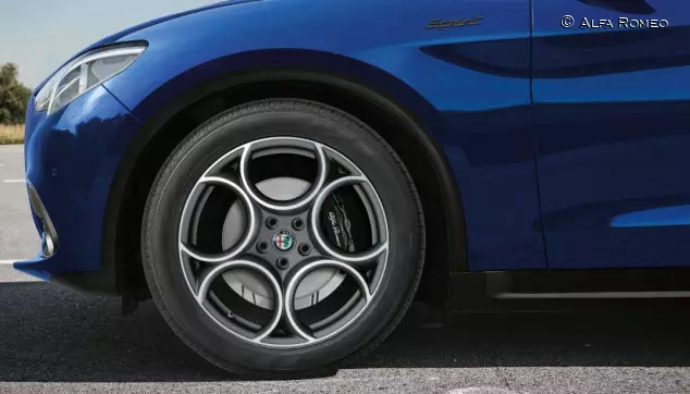 Particolare dell'Alfa Romeo Stelvio