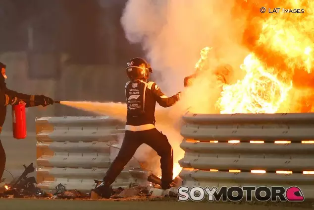 Grosjean approves the publication of all the videos of his accident