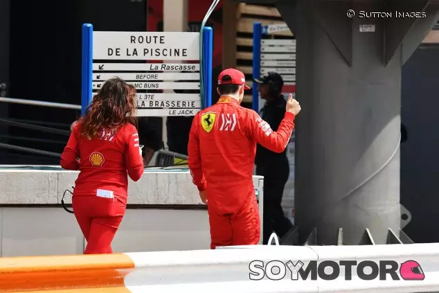 Charles Leclerc ka dib markii laga saaray Q1 ee Monaco GP F1 2019 - SoyMotor