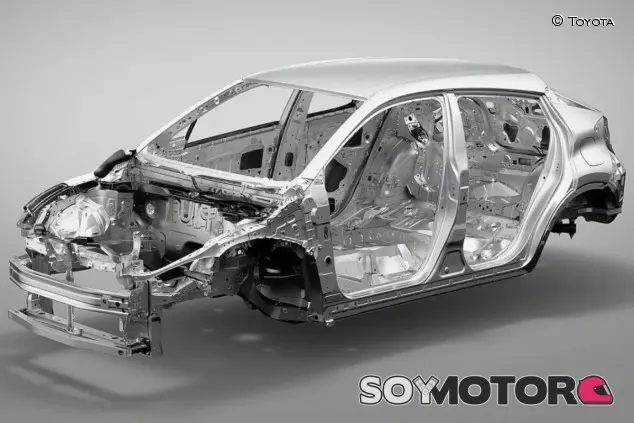 Chassis ya Toyota CH-R kwenye jukwaa la TNGA