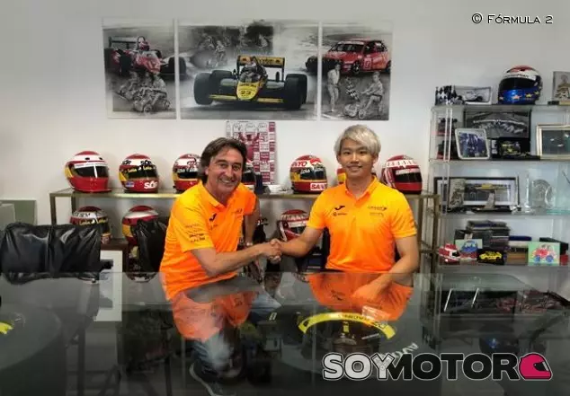 Sato, dirkač Campos Racing v formuli 2 iz Belgije