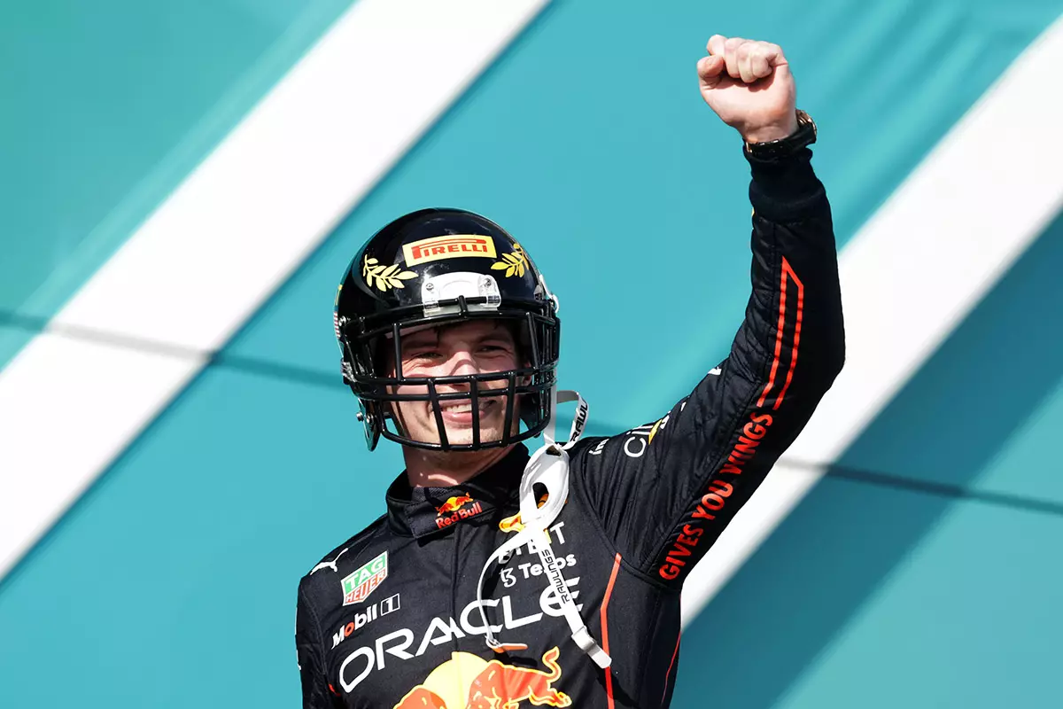 Verstappen ya sake lashe wani duel da Leclerc a Miami; Sainz's podium