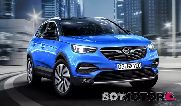 Opels flotte SUV vil være større enn Grandland X på bildet