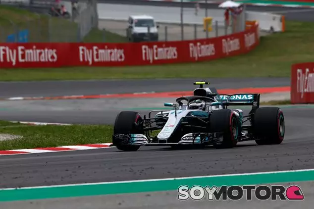 Valtteri Bottas v Barceloni