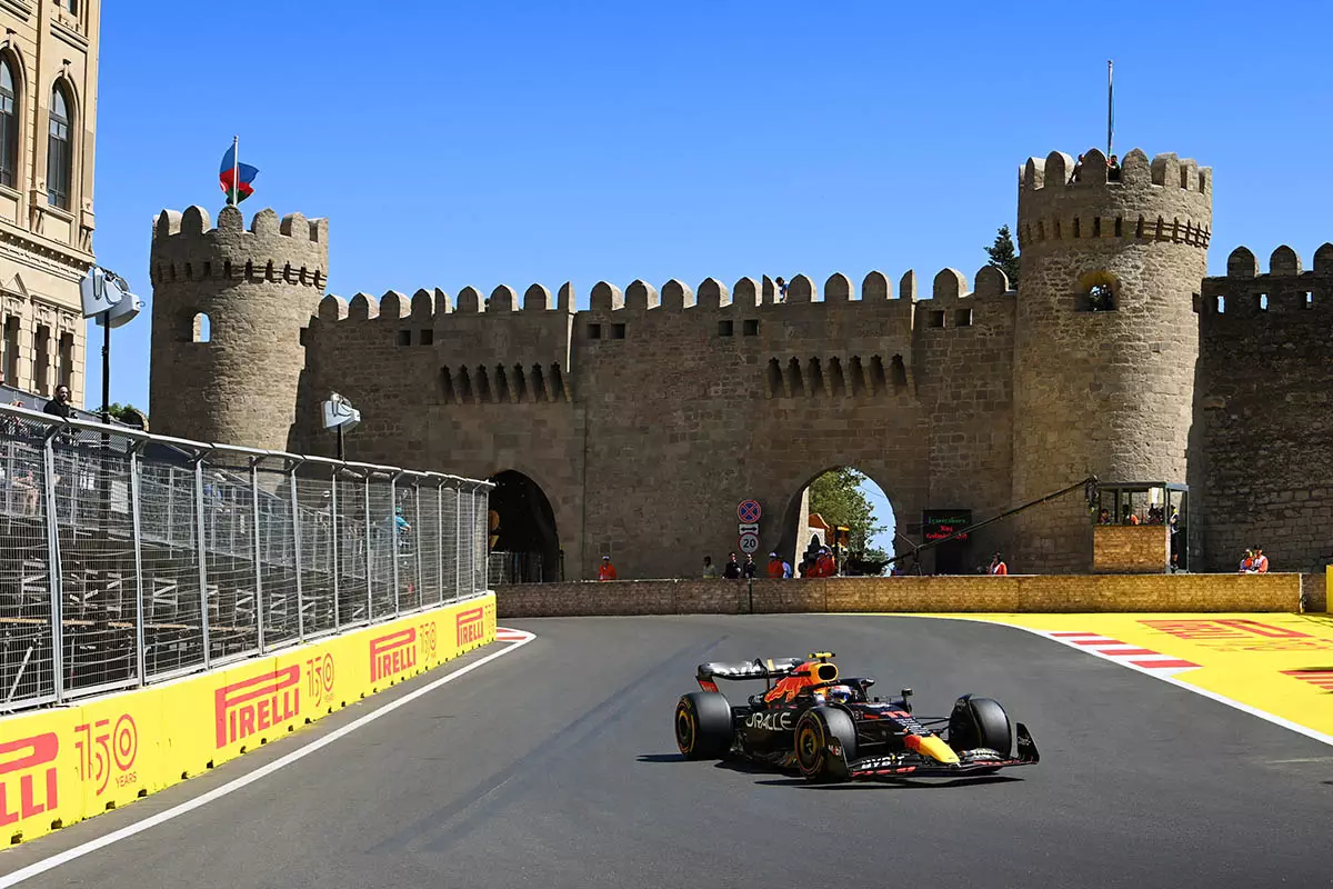 Pérez, n'ụdị: onye ndu na Free Practice 1 na Baku ya na Sainz na Alonso na 'top 5'