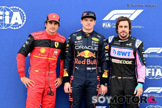 Verstappen ได้เสาเปียกในแคนาดาโดย Alonso ที่สองและ Sainz ที่สาม