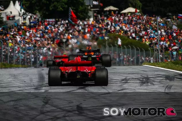 Sebastian Vettel och Kimi Raikkonen på Red Bull Ring