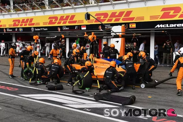 La McLaren ha rischiato a Hockenheim e ha messo gli intervalli molto presto - SoyMotor