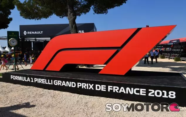 Formule 1-logo in Frankrijk