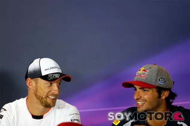 Monza တွင် Jenson Button နှင့် Carlos Sainz