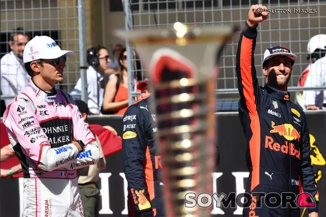 Esteban Ocon and Daniel Ricciardo in Austin