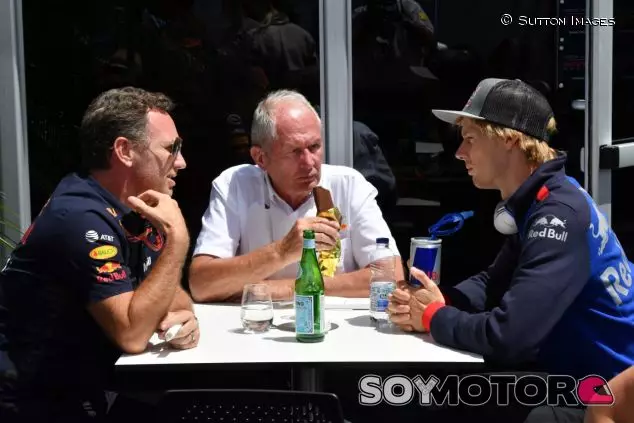 Christian Horner, Helmut Marko và Brendon Hartley