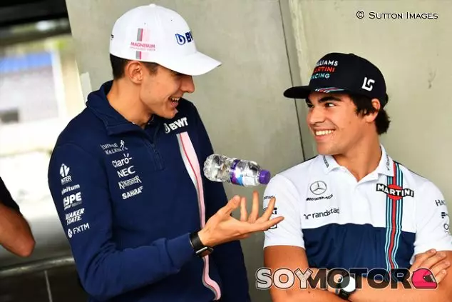 Esteban Ocon እና Lance Stroll በ Interlagos