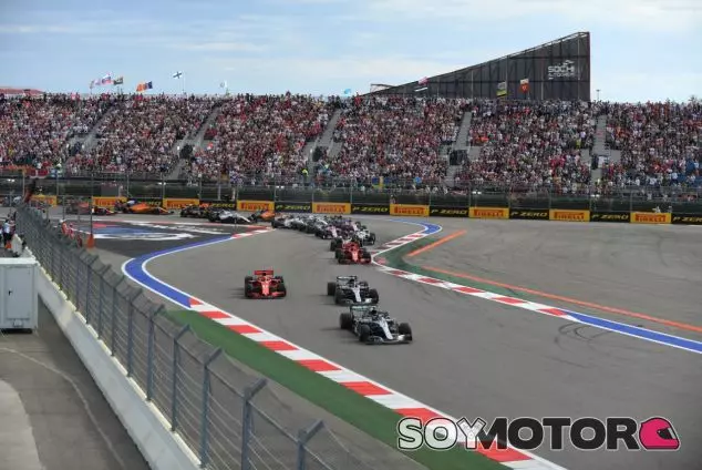 Start des Russland-GP