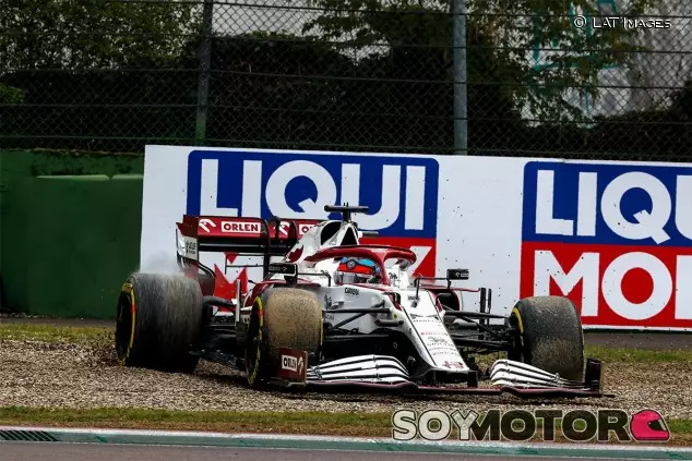 Kimi Raikkonen ໃນ Imola