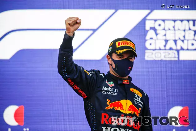 De Pérez wëll a senger 200. F1 Carrière op de Podium kommen