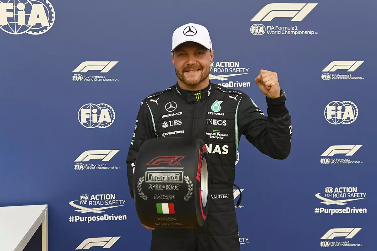 O 'Pole no Pole' de Monza é para Bottas; Sainz, sétimo