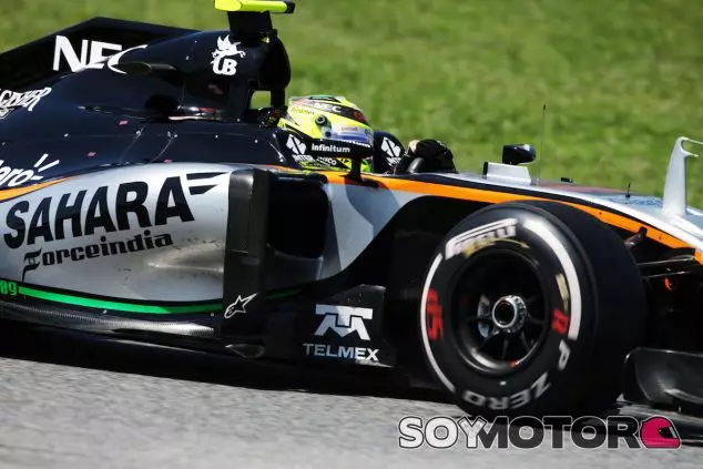 Sergio Pérez auf dem Circuit de Barcelona-Catalunya - LaF1