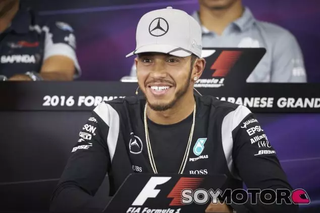 Lewis Hamilton në një konferencë për shtyp - LaF1