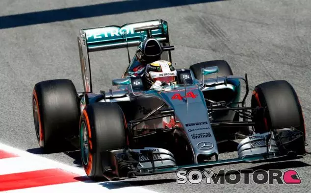 Lewis Hamilton, heddiw yn Barcelona - LaF1