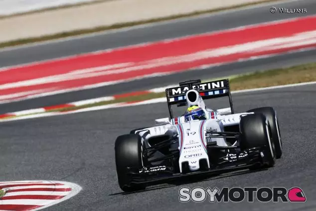 Felipe Massa ma le Williams i le aso muamua o suʻega i Barcelona - LaF1