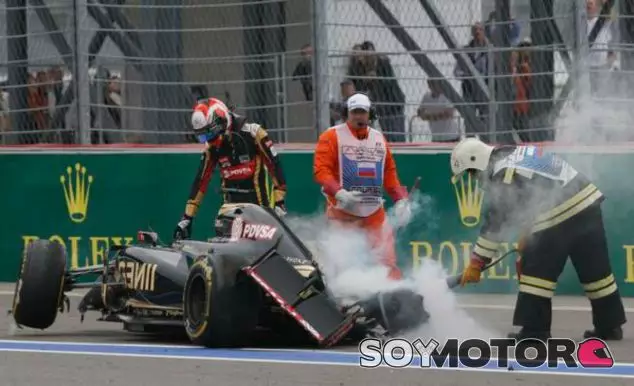 Grosjean ashimira umutekano nyuma yimpanuka - LaF1