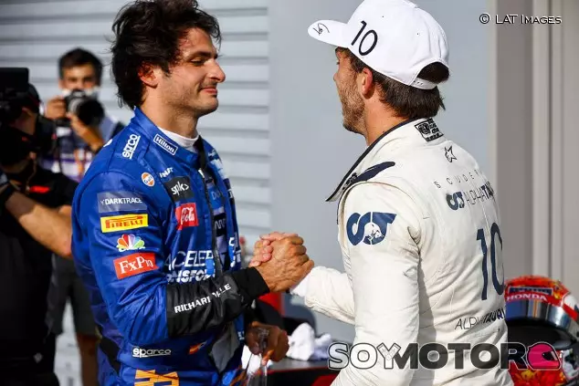 Sainz, Italiýanyň GP-sinde Gasliniň tarapyna düşen ýeňşini ýuwýar