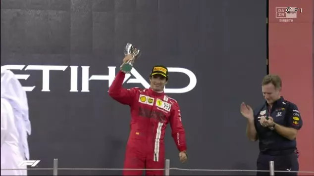 Sainz, podium kẹrin ti ọdun: