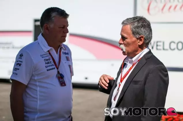 Otmar Szafnauer (kushoto) na Chase Carey (kulia) - SoyMotor.com