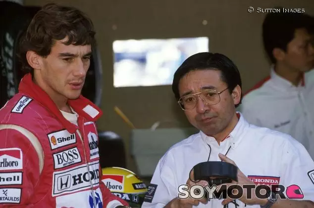 Ayrton Senna dhe Osamu Goto në Monako