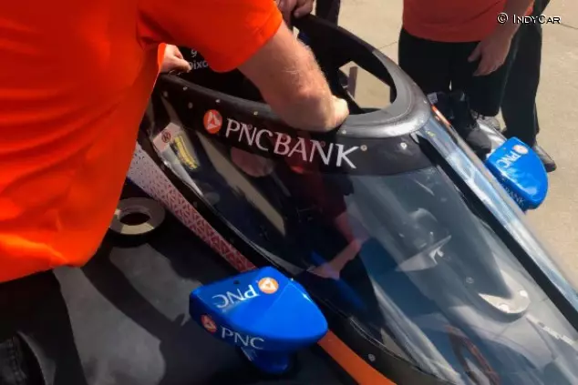 First image of the aeroscreen that IndyCar will test today