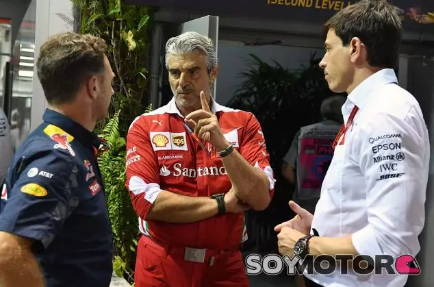 Christian Horner, Maurizio Arrivabene u Toto Wolff f’Marina Bay