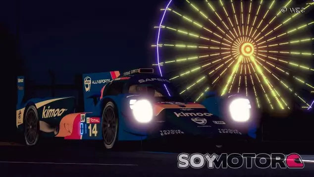 Fernando Alonso em Le Mans virtual