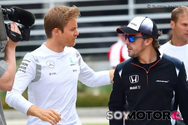 Alonso ha a tlose sebaka ho mang kapa mang, ho latela Rosberg: