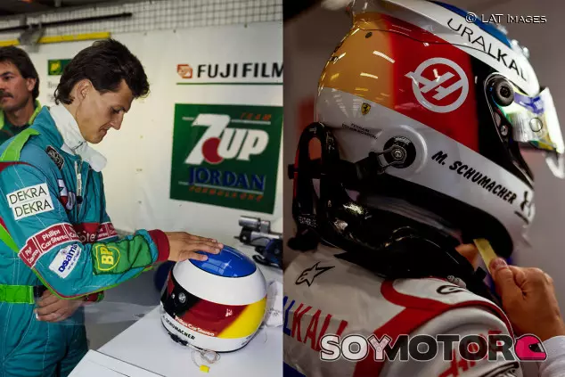 Homenagem de Mick Schumacher ao pai em Spa