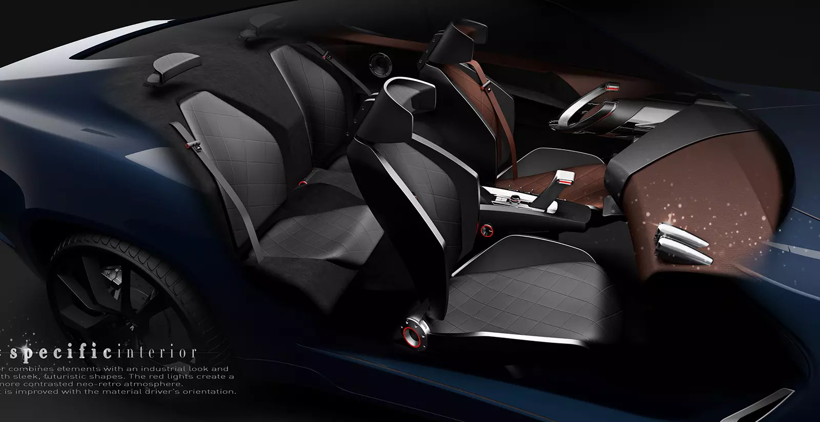 Render Opel Manta - interior