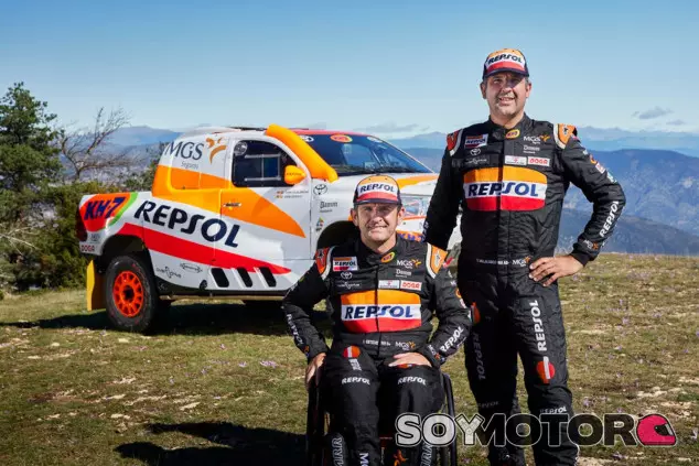 Isidre Esteve ọnọ Repsol Rally Team ihu ya 17th Dakar