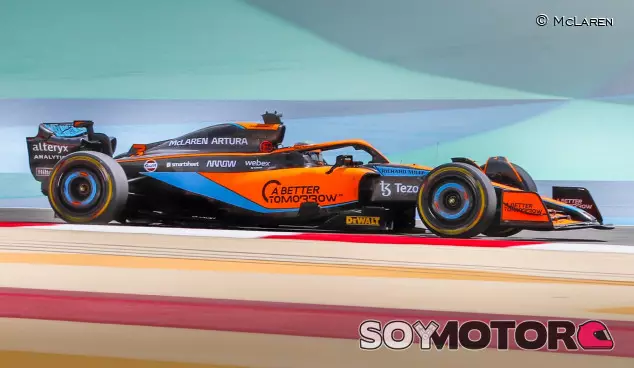 Il-McLaren turi livery aġġornat fil-jum tal-iffilmjar fil-Baħrejn