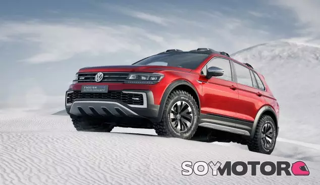 Protezzjonijiet, bars fuq is-saqaf... immaġni tal-ġakketta għall-Volkswagen Tiguan Active Concept - SoyMotor