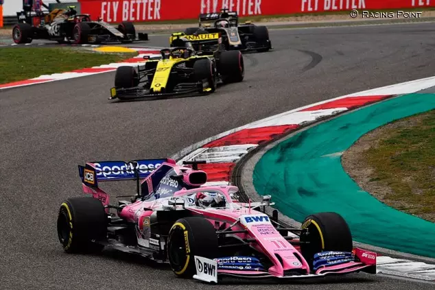 Racing Point na VN Kitajske F1 2019: nedelja