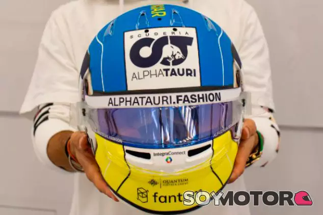 Gasly Ukraina üçin 'Alonso stili' kaskasyny ýasaýar