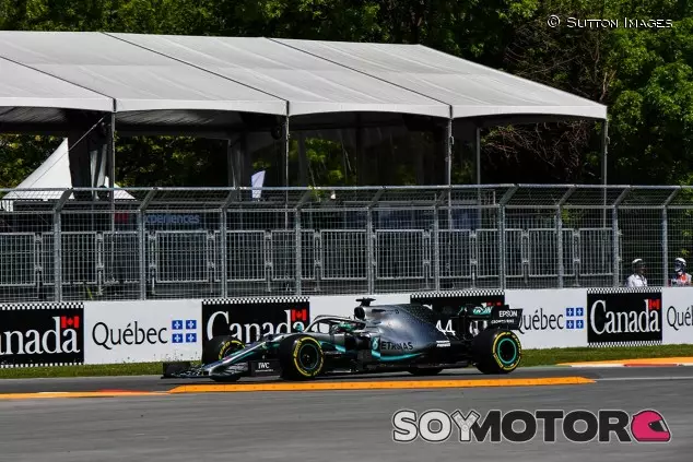 Lewis Hamilton នៅក្នុងការអនុវត្តដោយឥតគិតថ្លៃ 1 នៃ GP F1 របស់កាណាដា ឆ្នាំ 2019 - SoyMotor