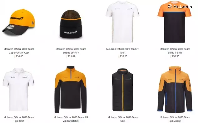 McLaren 2020 nga merchandising gipagawas: MCL35 nga mga pahiwatig?